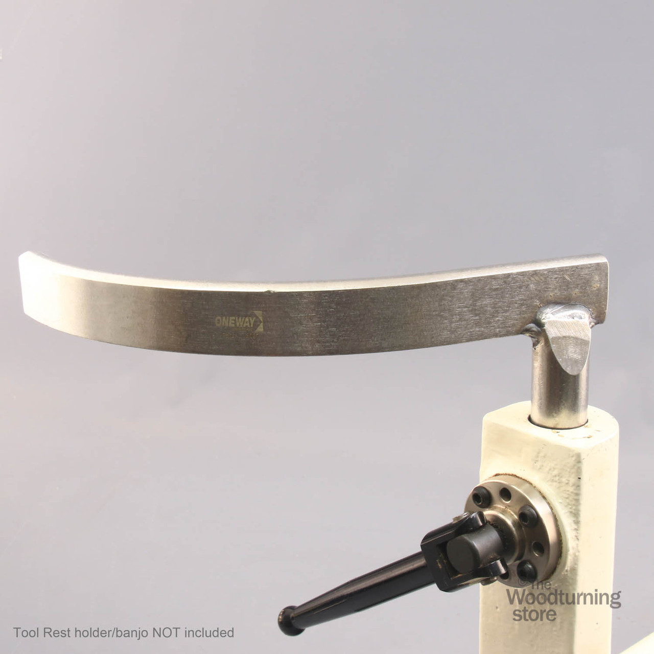 Oneway, Curved Tool Rest, 1” Diameter, Long Post - The Woodturning Store