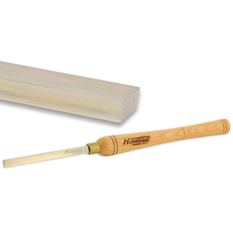 Hurricane, HTT-117, HSS, 1/2" Square Scraper - The Woodturning Store