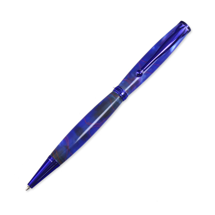 Legacy, Fancy Pen Kit, Blue - The Woodturning Store