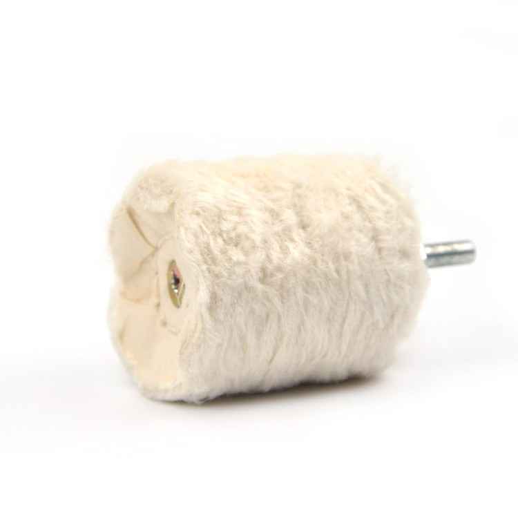 Hurricane, Large Cylindrical Cotton Buffing Wheel with Mounted Shank ...