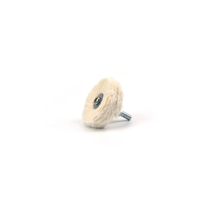 Hurricane, 2" Cotton Buffing Wheel with 6mm Shank - The Woodturning Store