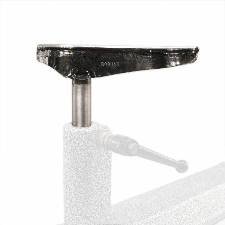 Robust, 'S' Curved Tool Rest, 9" Wide, Long Post - The Woodturning Store