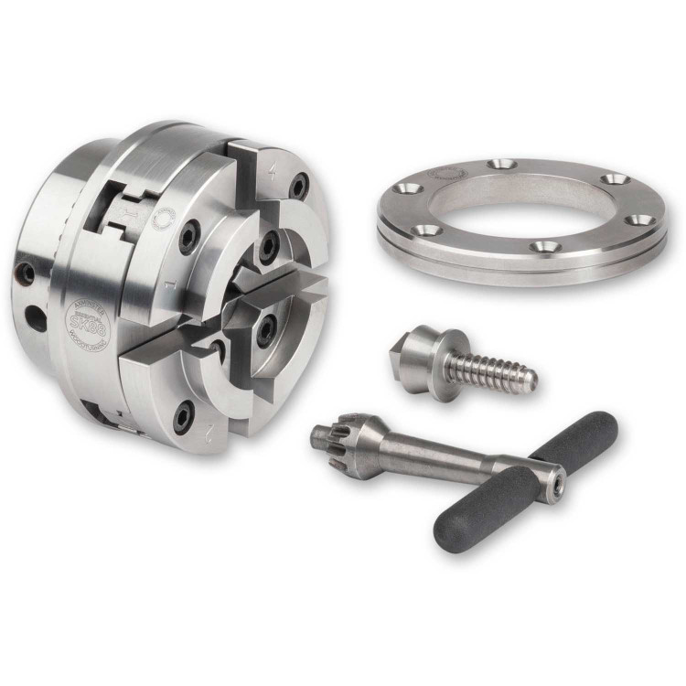 Axminster Woodturning, Essential SK88 Chuck Package with 1" x 8 TPI ...