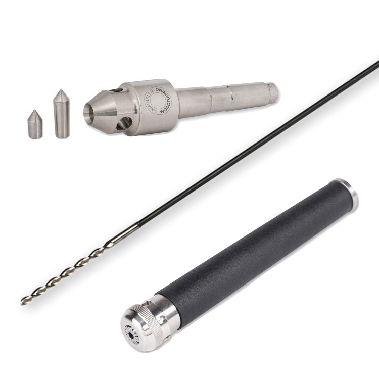 Axminster, Long Hole Boring Bit Set with Handle and Hollow Live Center ...