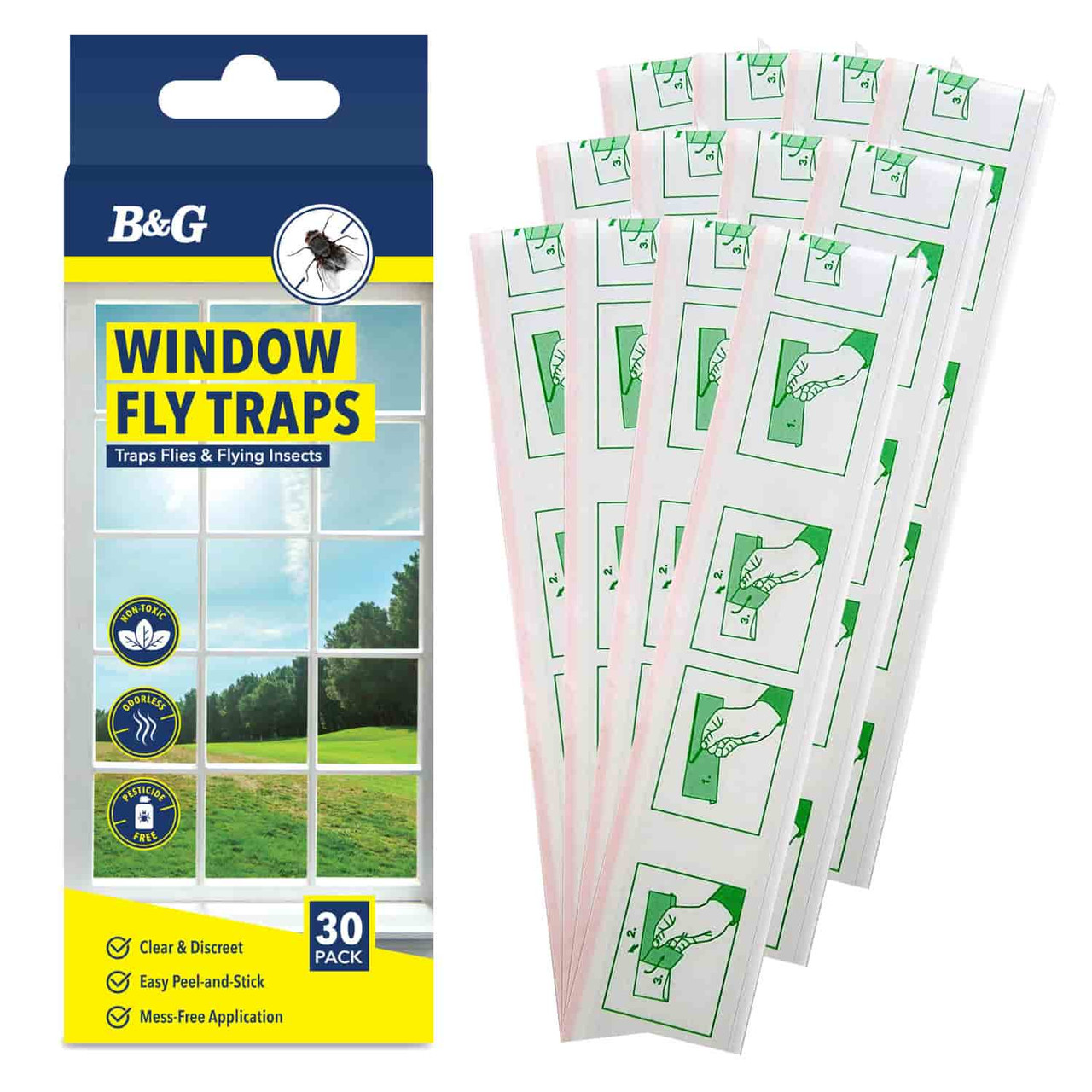 Window Fly Trap Clear (30-pack)