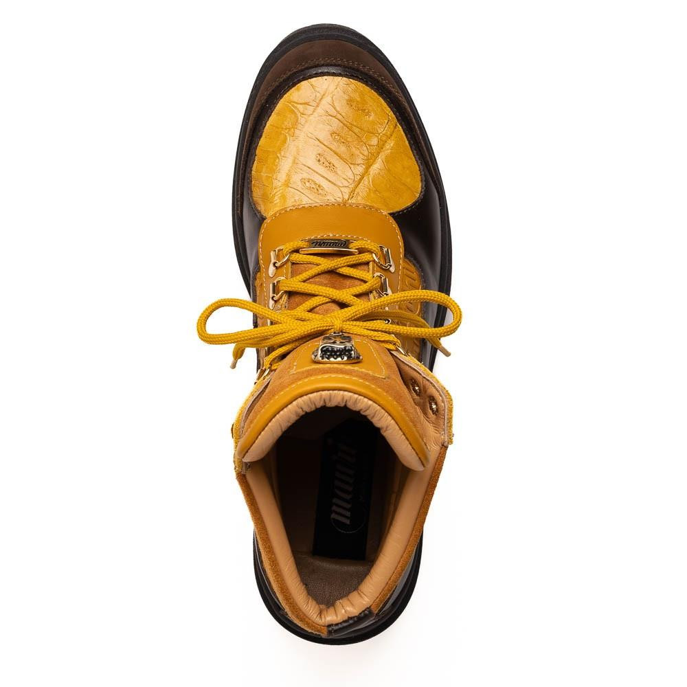 Mauri Sneakers Men's Blue Black Crocodile Skin Baller 8900/2