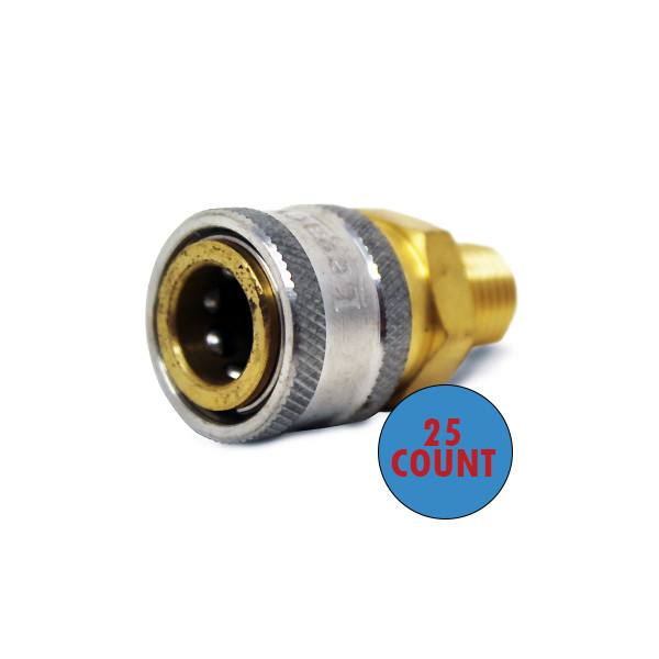Legacy - Brass Quick Connect Male Coupler 3/8″ 4000 PSI (25 Count)