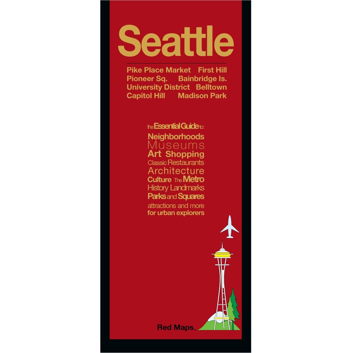 Red Maps SEATTLE Street Map and City Guide - Labyrinth Books