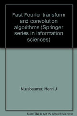 Fast Fourier Transform and Convolution Algorithms | | 9780387101590 ...
