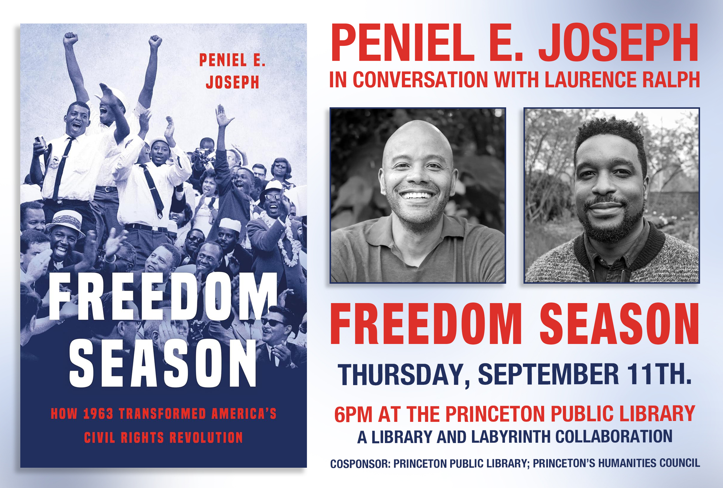 Peniel Joseph In Conversation with Laurence Ralph: "Freedom Season: How ...