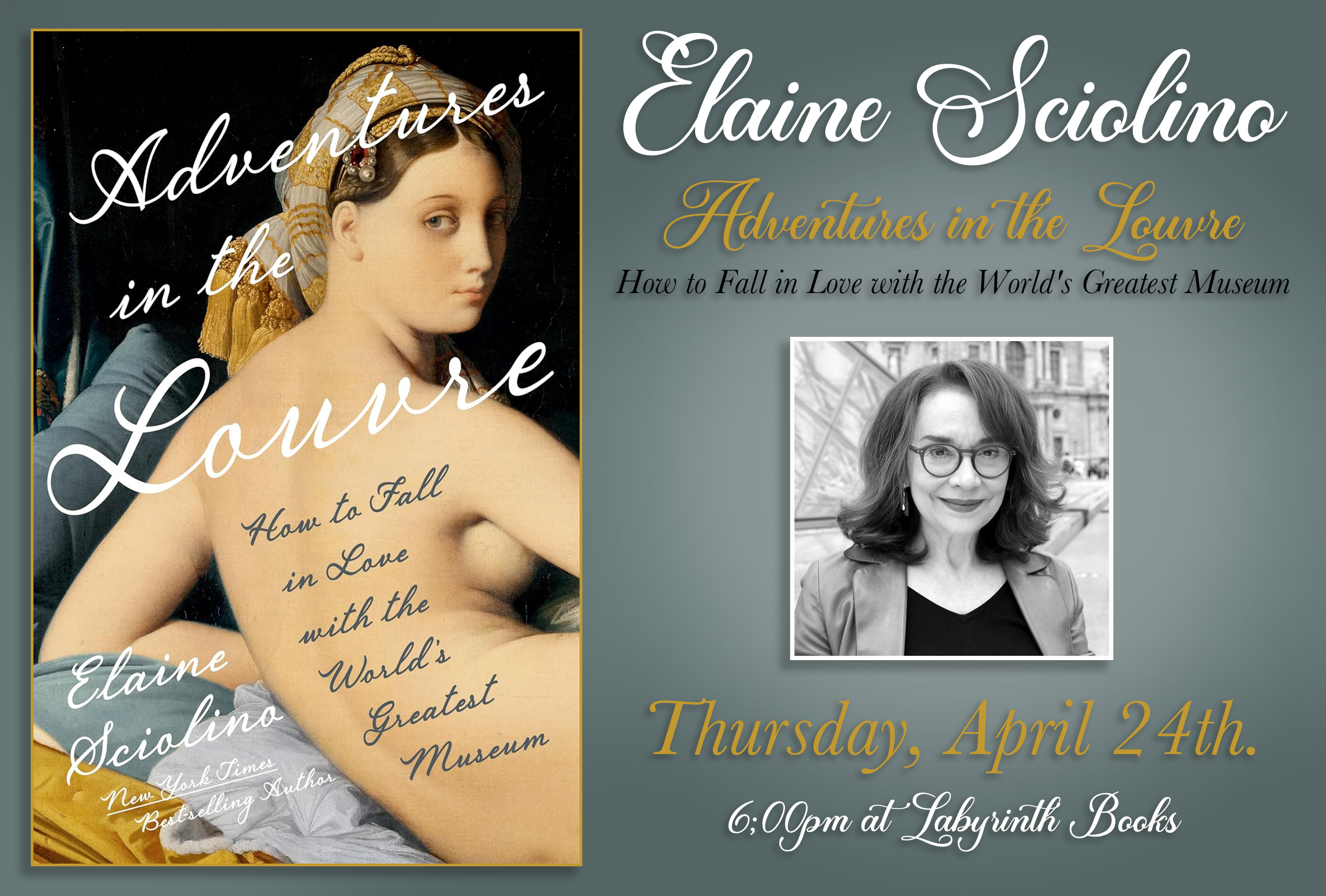 Elaine Sciolino in Conversation with Christy Wampole: "Adventures in the Louvre: How to Fall in ...