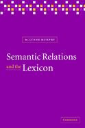 Semantic Relations and the Lexicon - Labyrinth Books