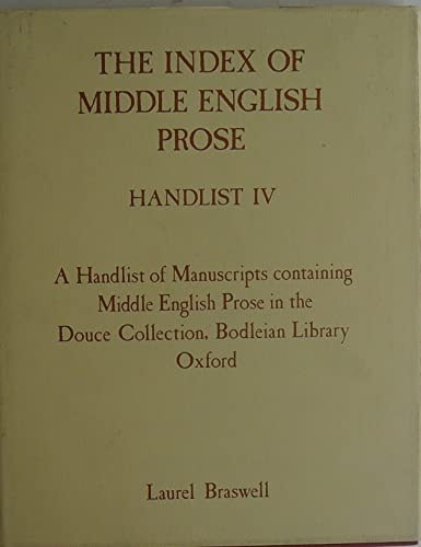The Index of Middle English Prose Handlist III: Manuscripts in the ...