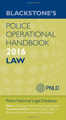 Blackstone's Police Operational Handbook 2016 - Labyrinth Books