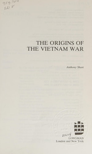 The Origins of the Vietnam War - Labyrinth Books