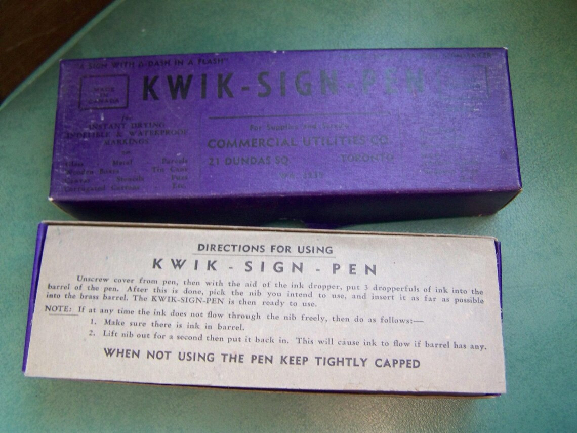 Sign maker's KWIK SIGN PEN