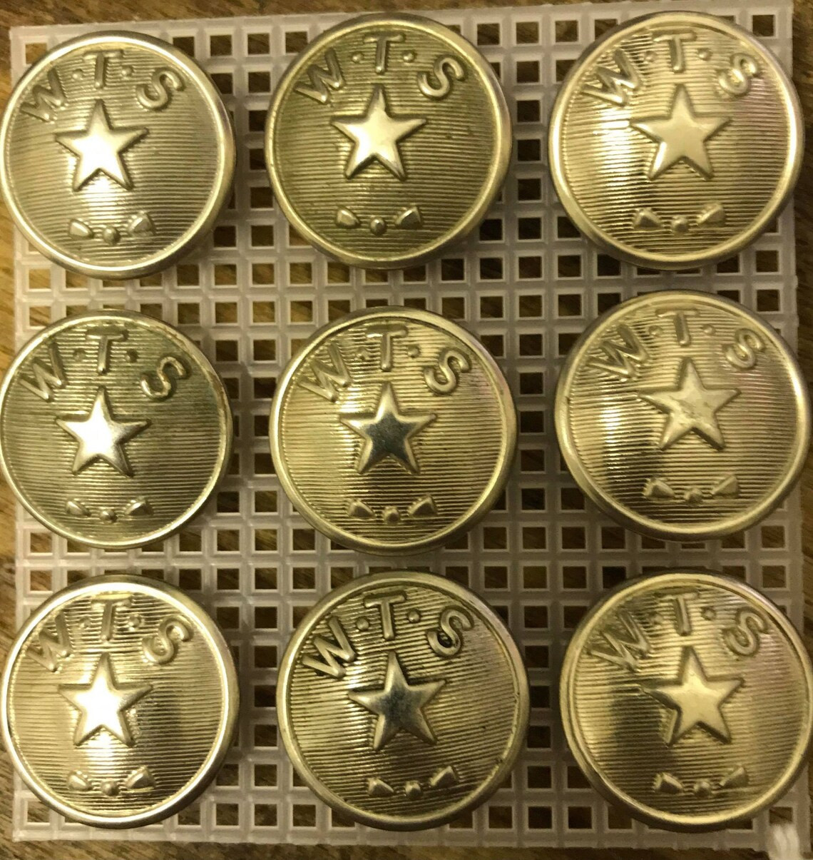 Winnipeg Transit System BUTTONS 9 uniform coat buttons - BUS driver ...