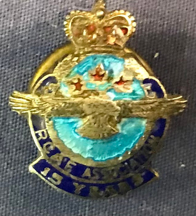 RCAF Association Sterling Silver 15 Year lapel pin from Royal Canadian ...