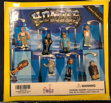Homies Assorted Mini Figures Vending Machine Display Card Sign Version 2