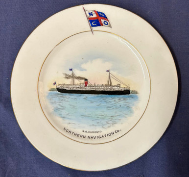 Northern Navigation Company SS Huronic Souvenir Plate Steamship