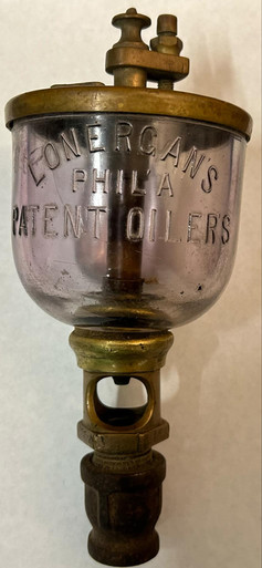 SCARCE LONERGAN'S Brass Oiler for Steam and Stationary Engines PATENT ...