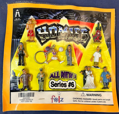Homies Series 6 Assorted Mini Figures Vending Machine Display Card Sign