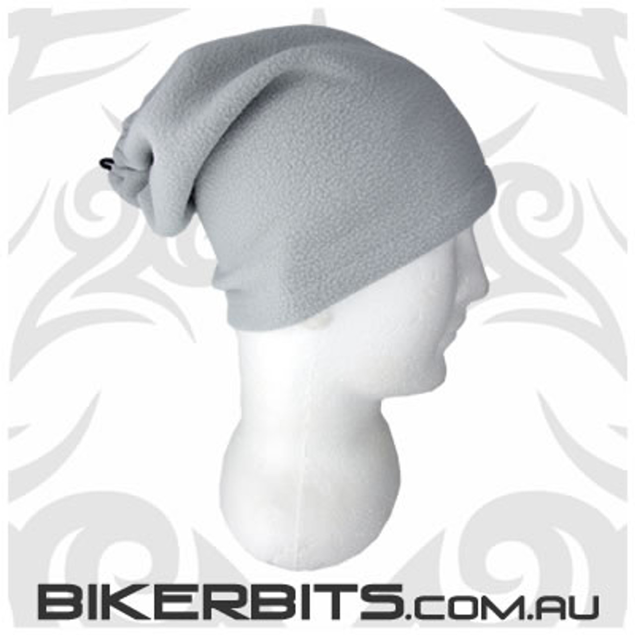 Light Grey Single Layer Fleece Neck Warmer Biker Bits Australia