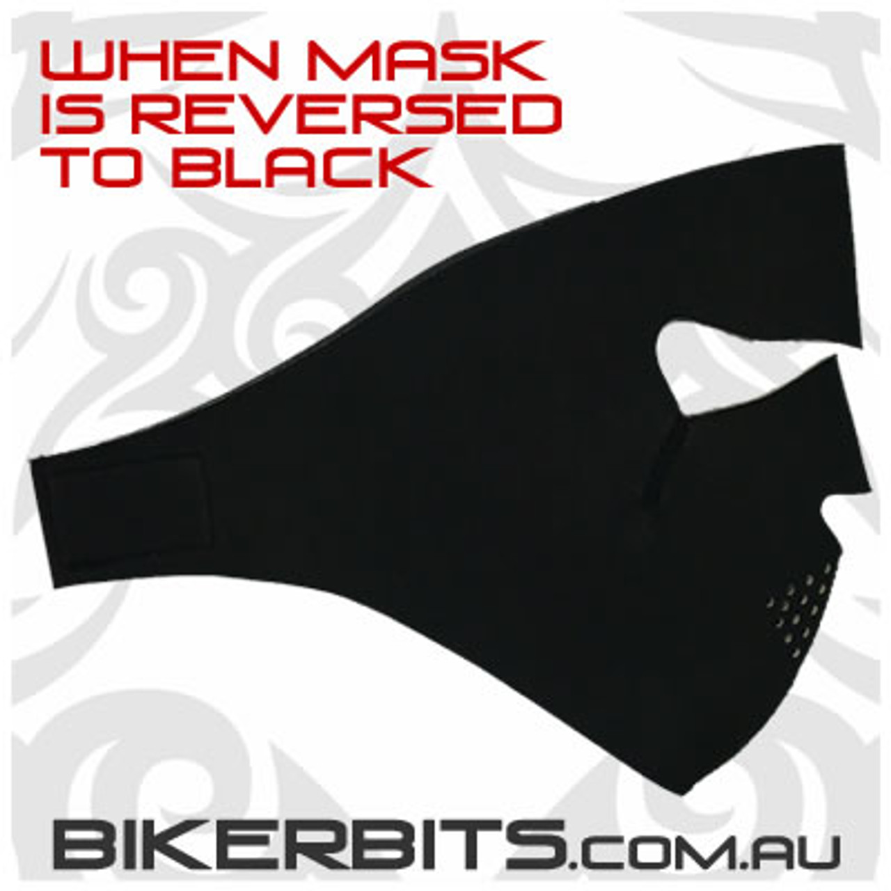 Robo Skull Neoprene Full Face Mask Biker Bits Australia