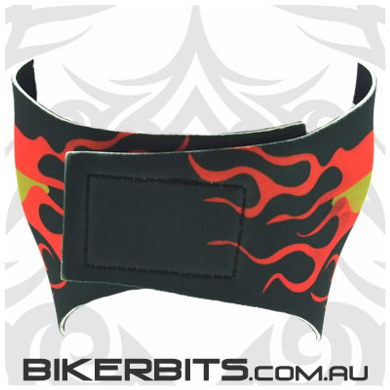 Flaming Evil Skull Neoprene Full Face Mask Biker Bits Australia