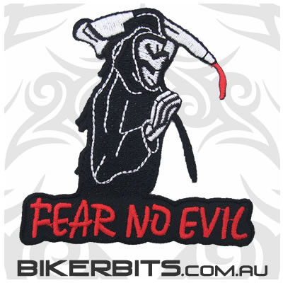 Fear No Evil Reaper Patch - Biker Bits Australia