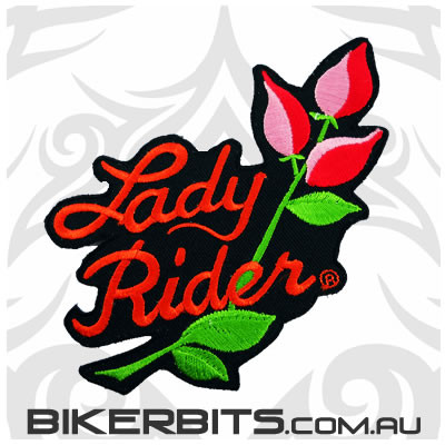 Lady Rider Small Patch - Biker Bits Australia