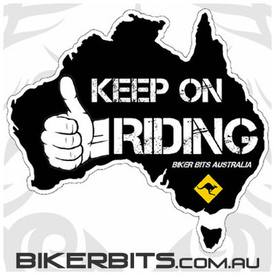 Keep On Riding Decal - Biker Bits Australia