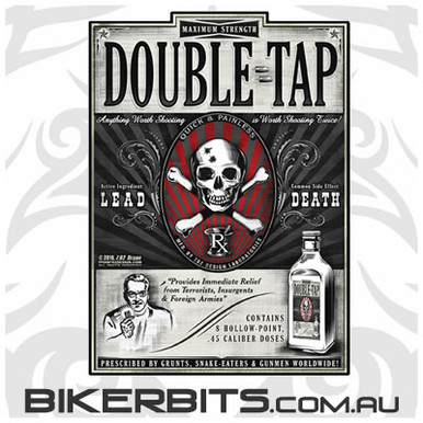 Double Tap Decal - Biker Bits Australia