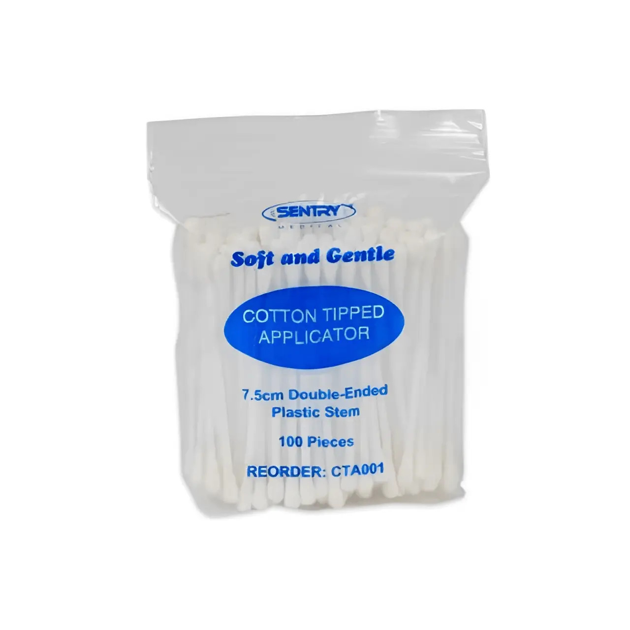 Cotton Tip Applicator Double Ended 7.5cm - 100 Pack - Alpha Medical ...