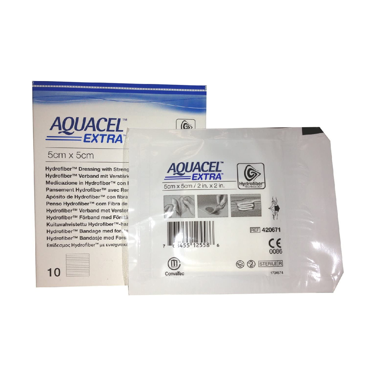 Aquacel Extra Wound Dressing 5 x 5cm For High Exuding Wounds