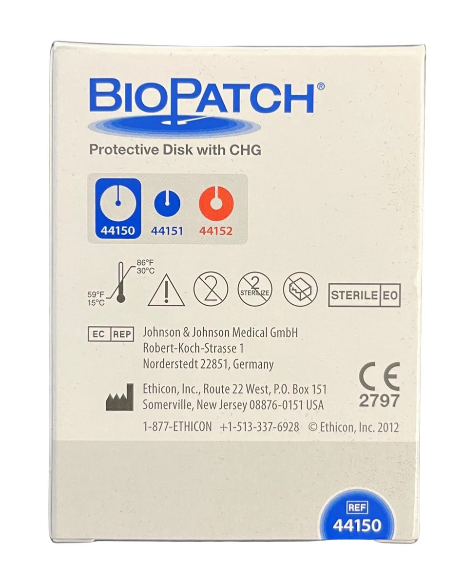 Biopatch Antimicrobial Dressing 44150 2.5cm/4mm - Each