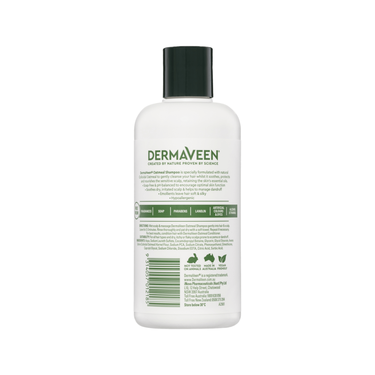 DermaVeen Oatmeal Shampoo 250ml | Alpha Medical Solutions