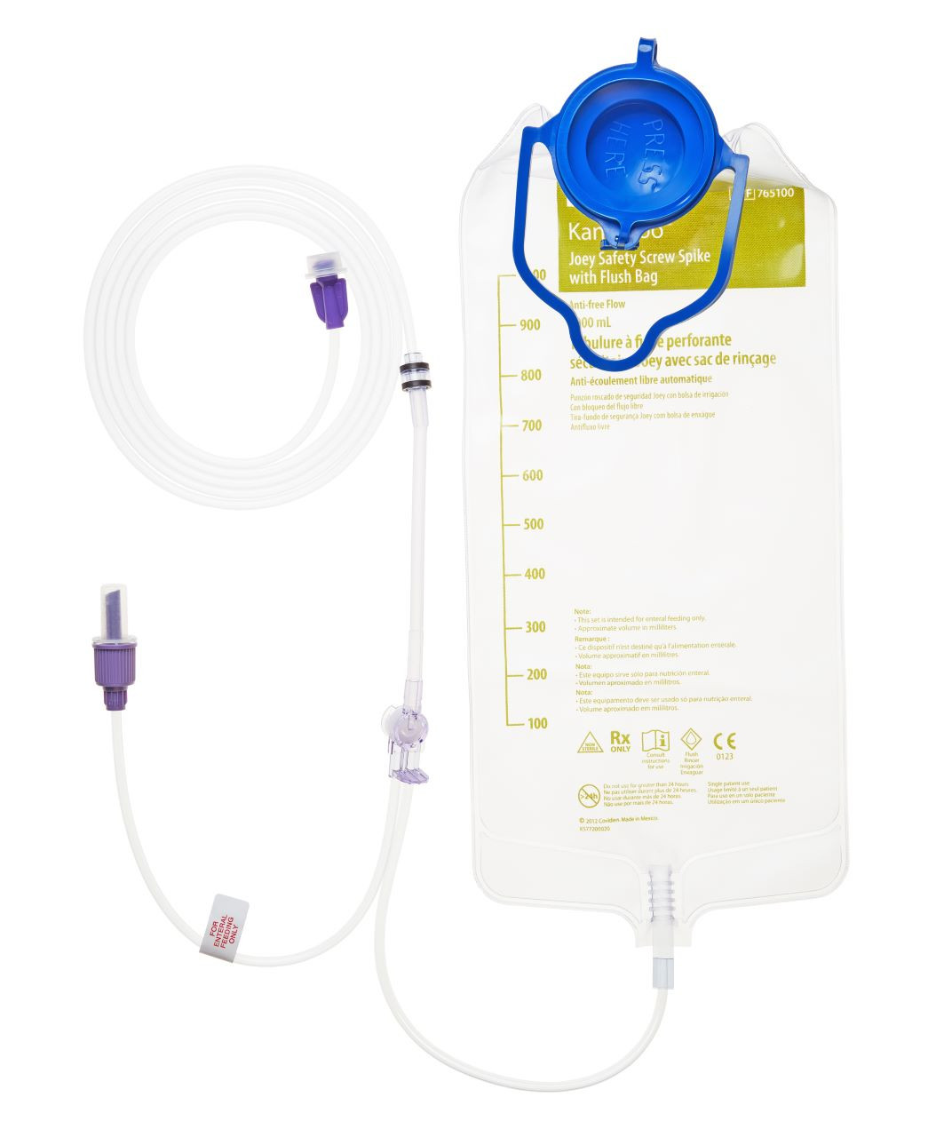 Kangaroo Feed & Flush Set - No Inline Medication Port - 30Pk