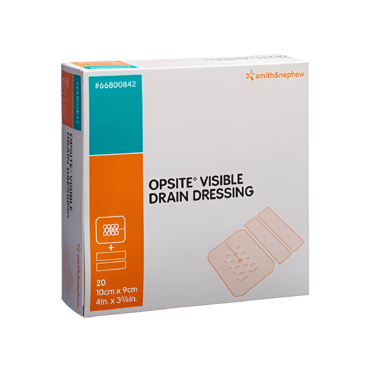 Opsite Post Op Dressing 9cm x 10cm Visible Drain - 20 Pack