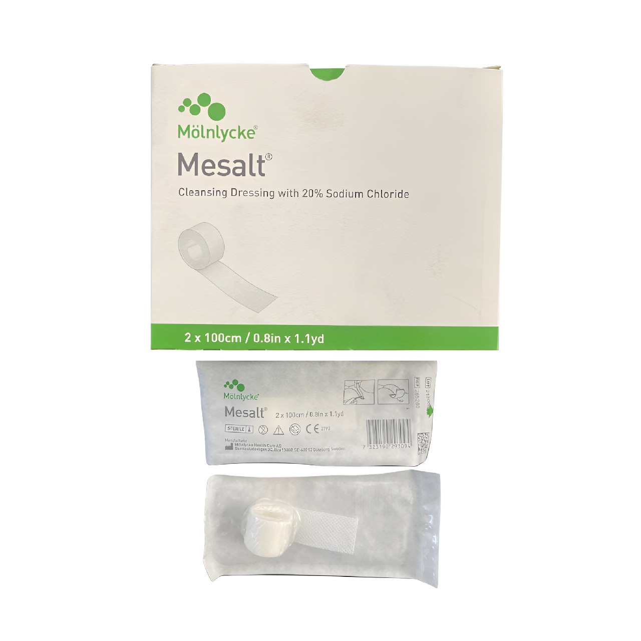 Mesalt Wound Dressing Ribbon 2cm x 10m Roll - Each