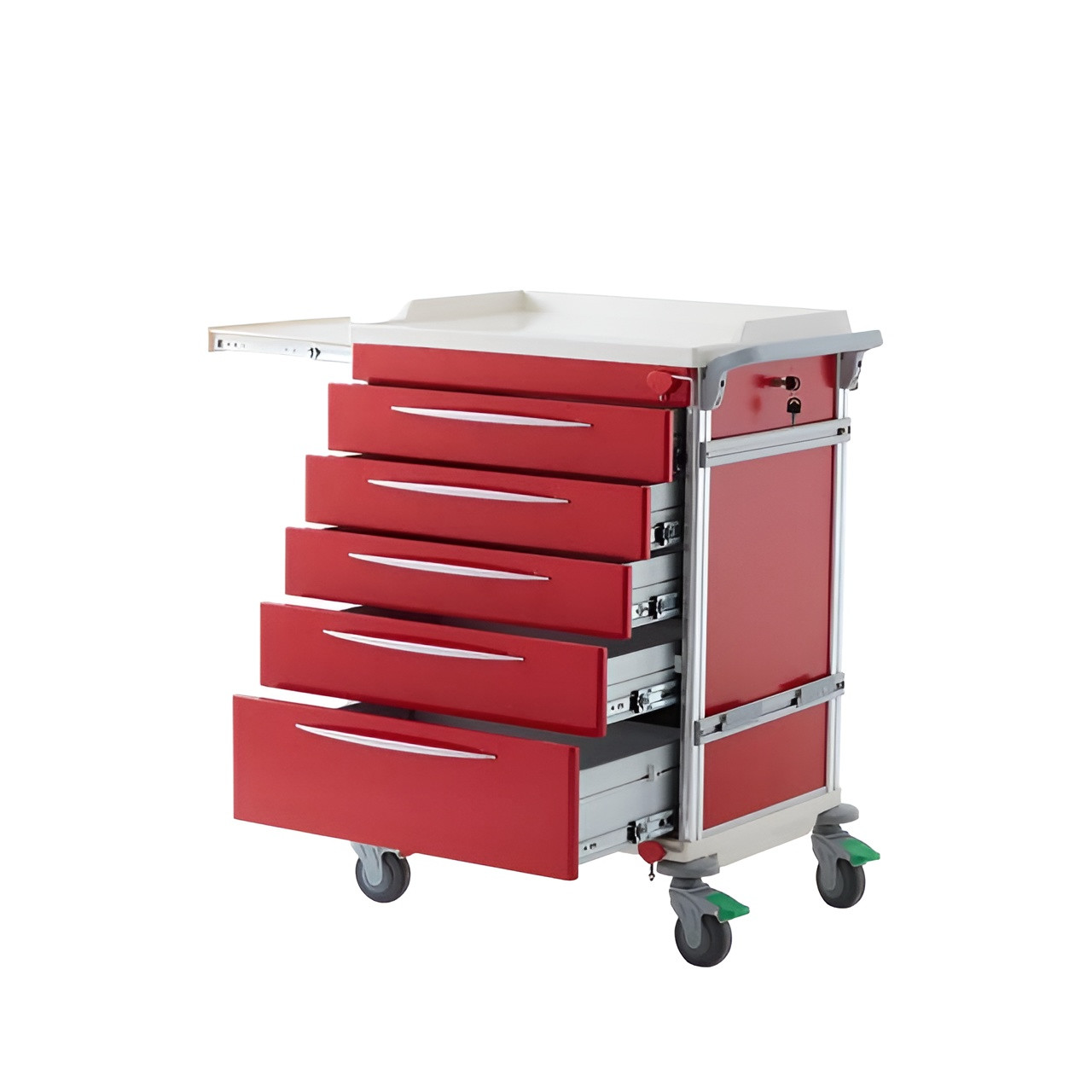 Emergency Trolley Red - Each | Alpha Medical Solutions