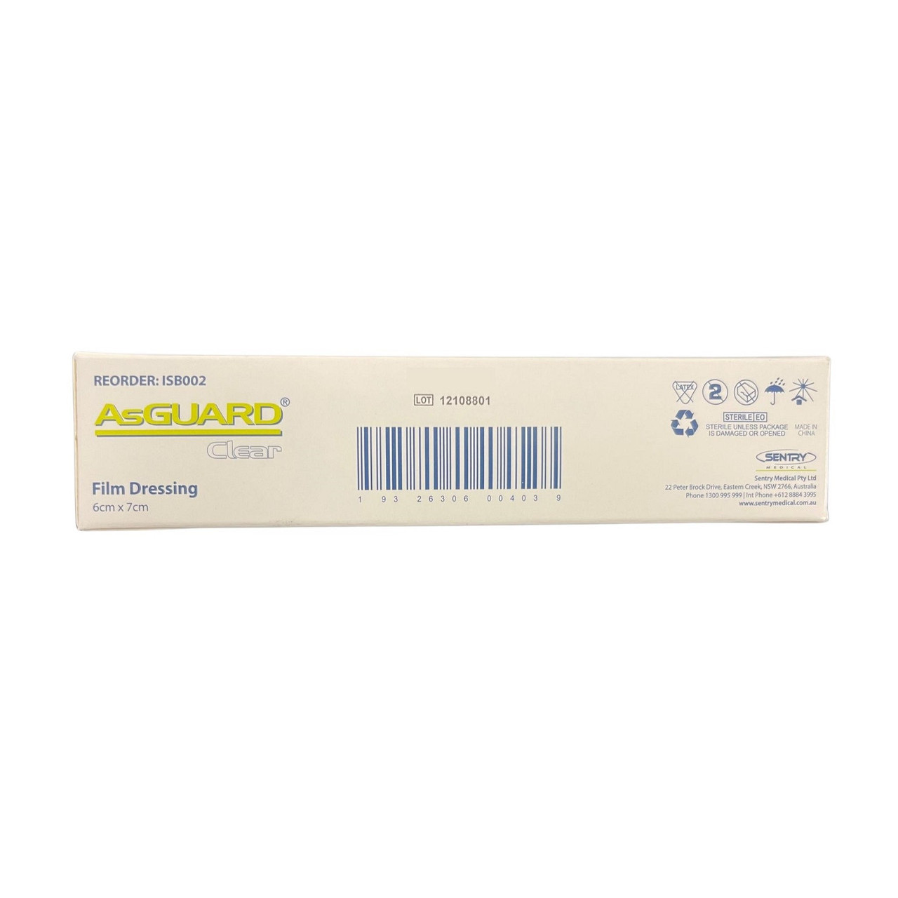 Asguard Clear Film Dressing 6 x 7cm Sterile - 50 Pack