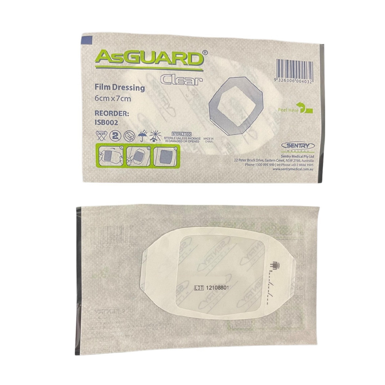 Asguard Clear Film Dressing 6 x 7cm