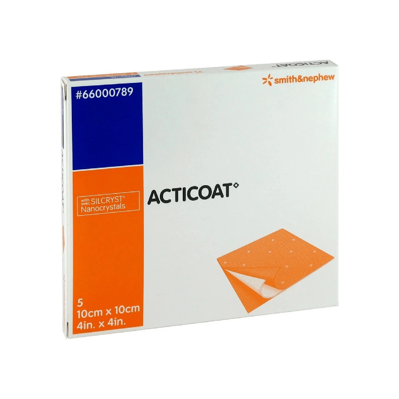 Acticoat Silver Antimicrobial Dressing 10x10cm 3-Day 5Pk