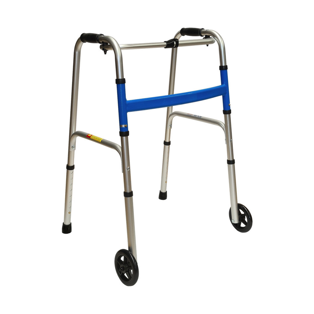 RWK103 1 Button Folding Walking Frame With 5” Castors