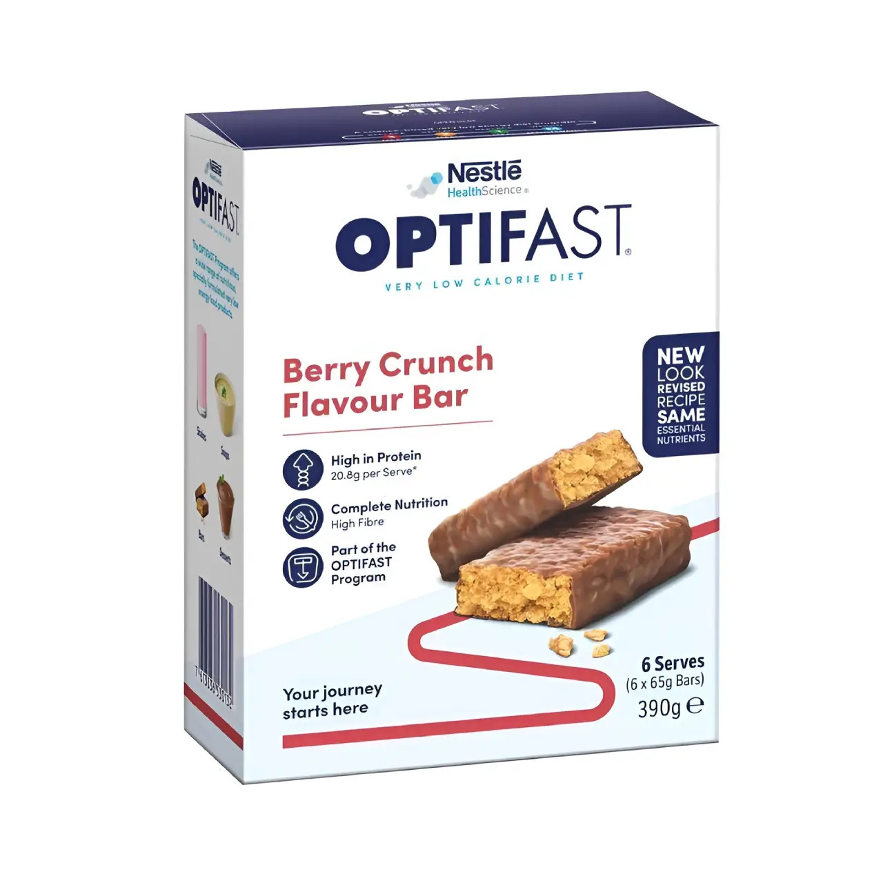 OPTIFAST VLCD Bar Berry Crunch 65g - Complete Nutrition