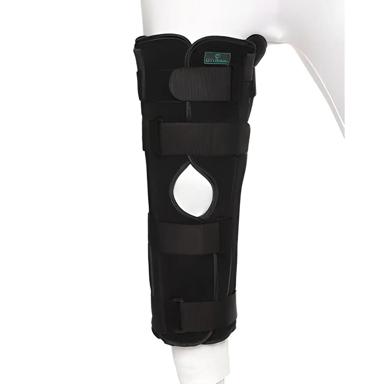 Ortho3 Panel Knee Immobiliser Black - Alpha Medical