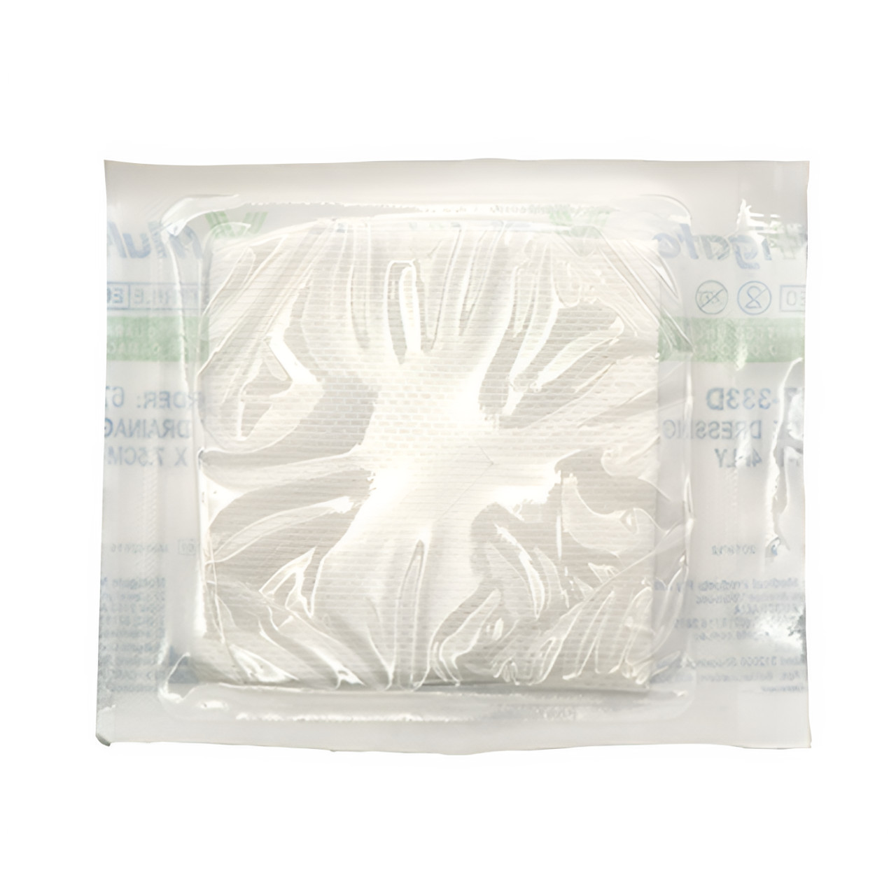 Non-Woven Split Drainage Dressing 7.5x7.5cm Sterile 4 Ply