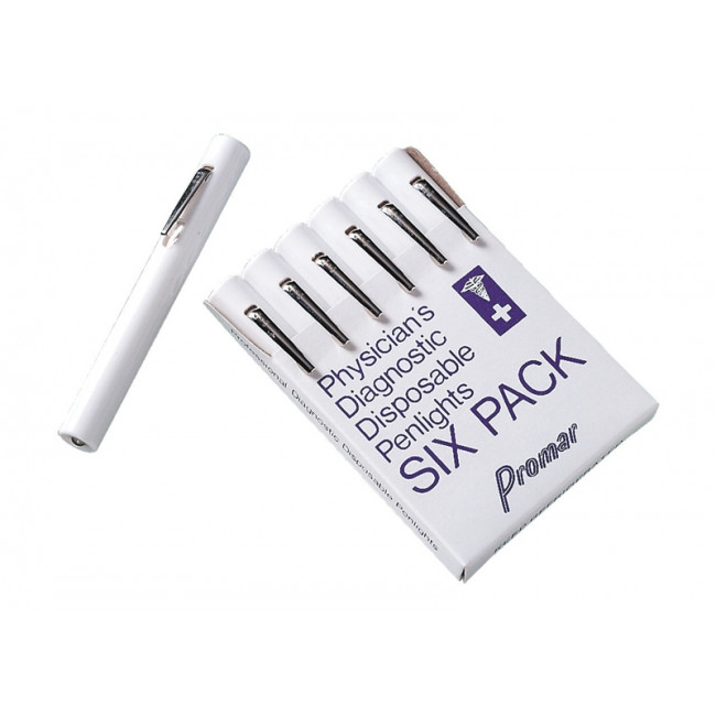 Pen Torch Penlight Disposable 6Pk | Alpha Medical Solutions
