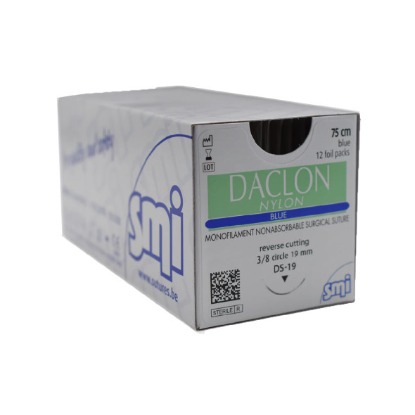 Suture Daclon Nylon RC 45cm Blue - 12 Pack - Alpha Medical Solutions ...